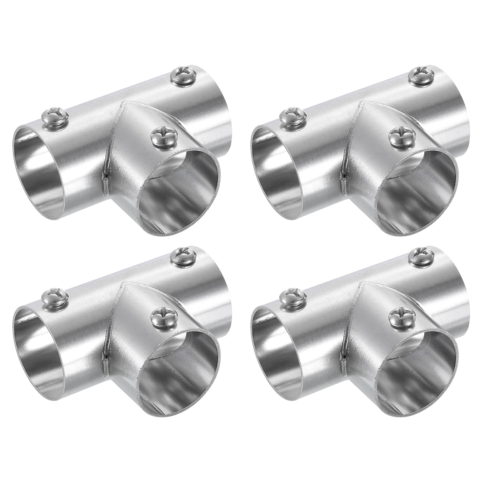 4 Pack 3-Way Pipe Fitting Connector Fit 1" OD Pipe - Walmart.com