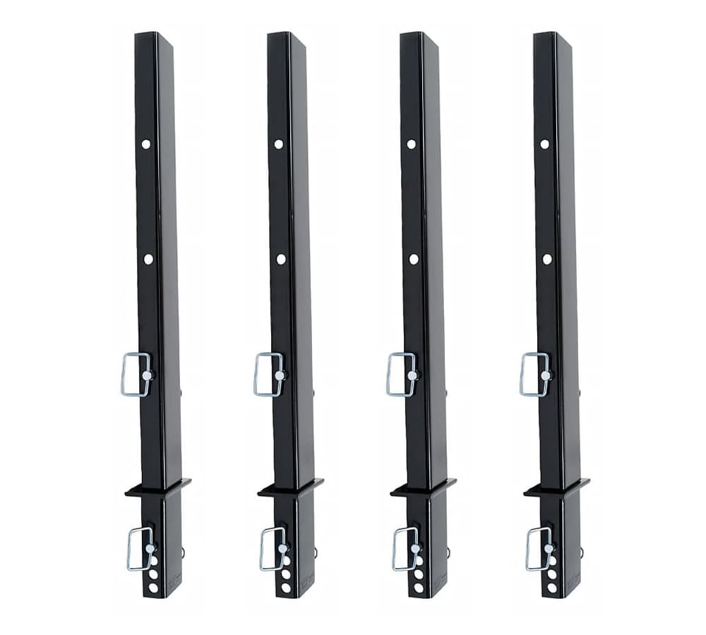 (4 Pack) 30" Adjustable C Channel Pipe Stake for Flatbed Trailer Hauler ...