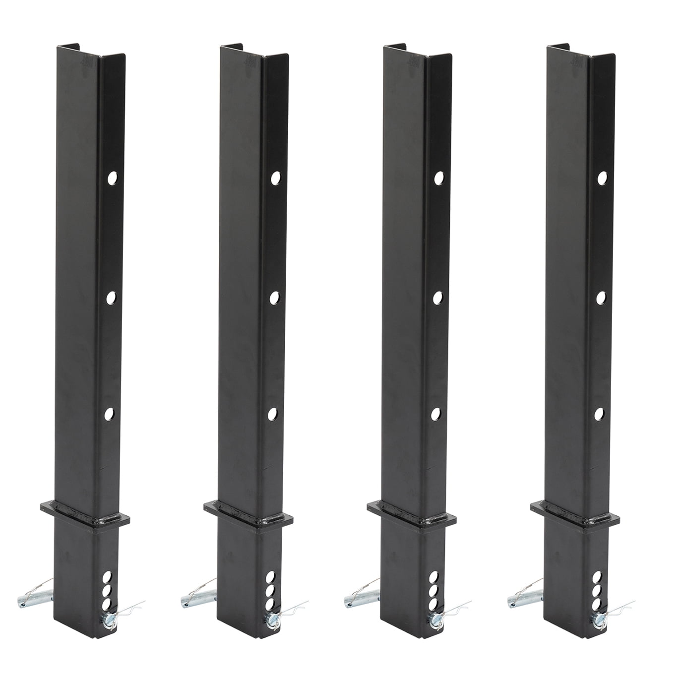 4 Pack 30" Adjustable Heavy-Duty C Channel Pipe Stake with Hitch Pin ...