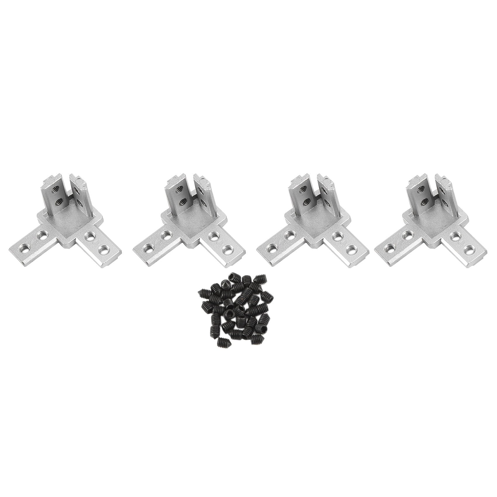 4-Pack 3030 Series 3-Way End Corner Bracket Connector,With Screws For ...