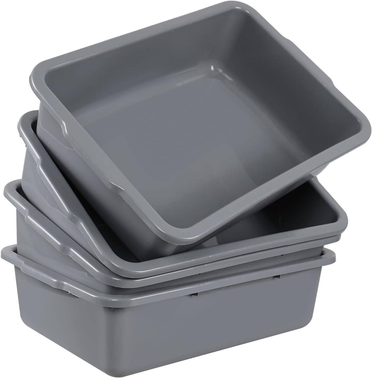 4 Pack 32 L Large Bus Tubs, Commercial Bus Tray/Dish Tub/Washing Tubs ...