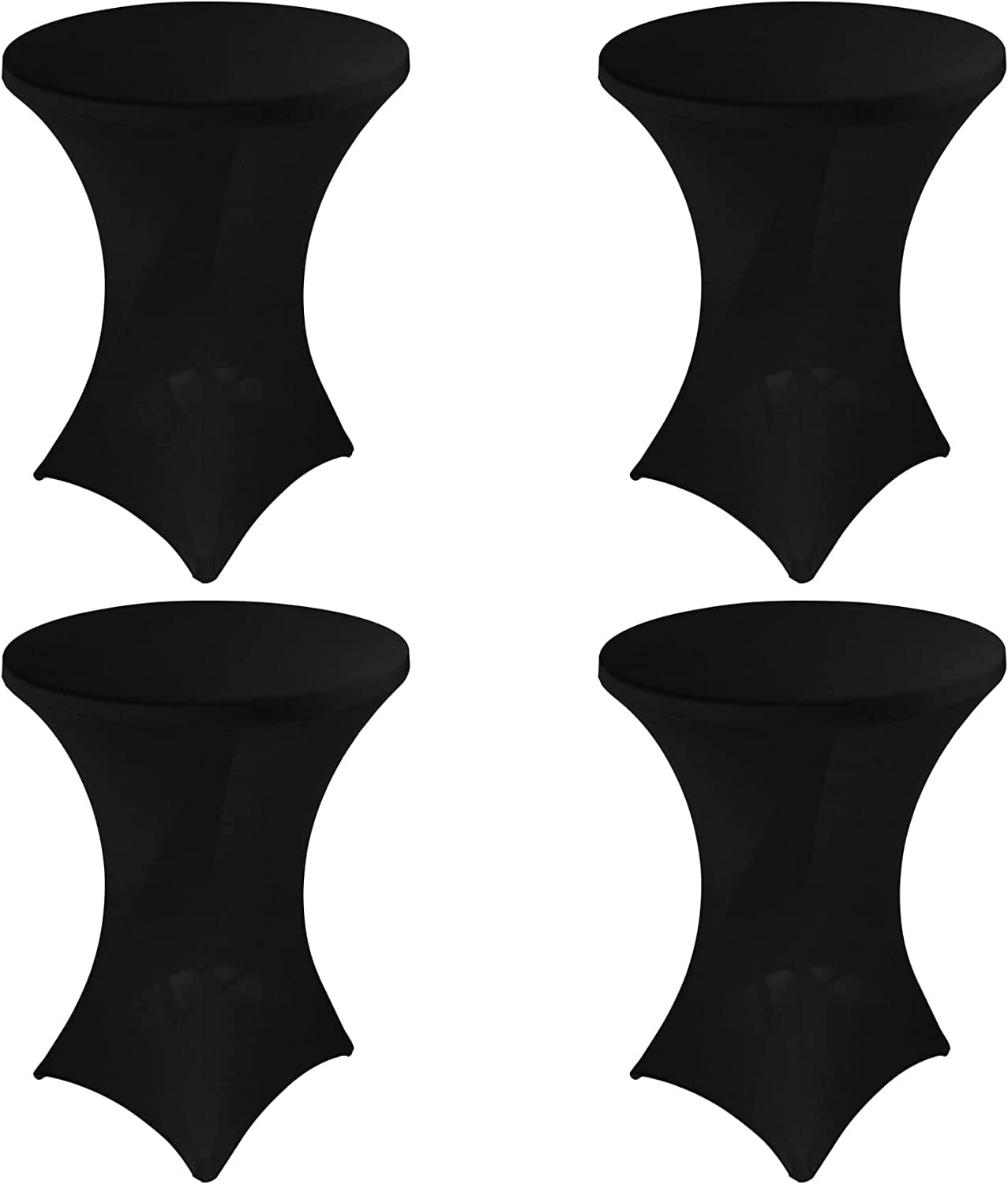 4 Pack 32x43 Inch Cocktail Table Cover Spandex Stretch Square Corners ...