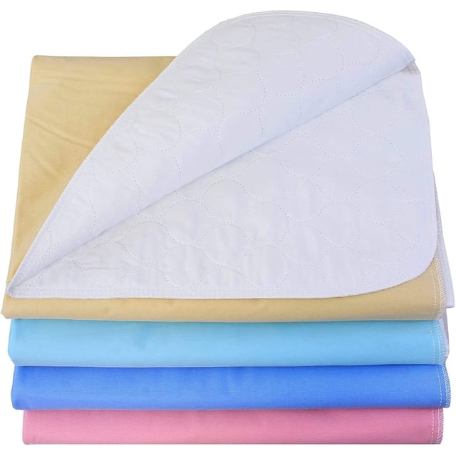 4-Pack 34x36 Reusable Underpads, Heavyweight Soaker, Extra Absorbent ...
