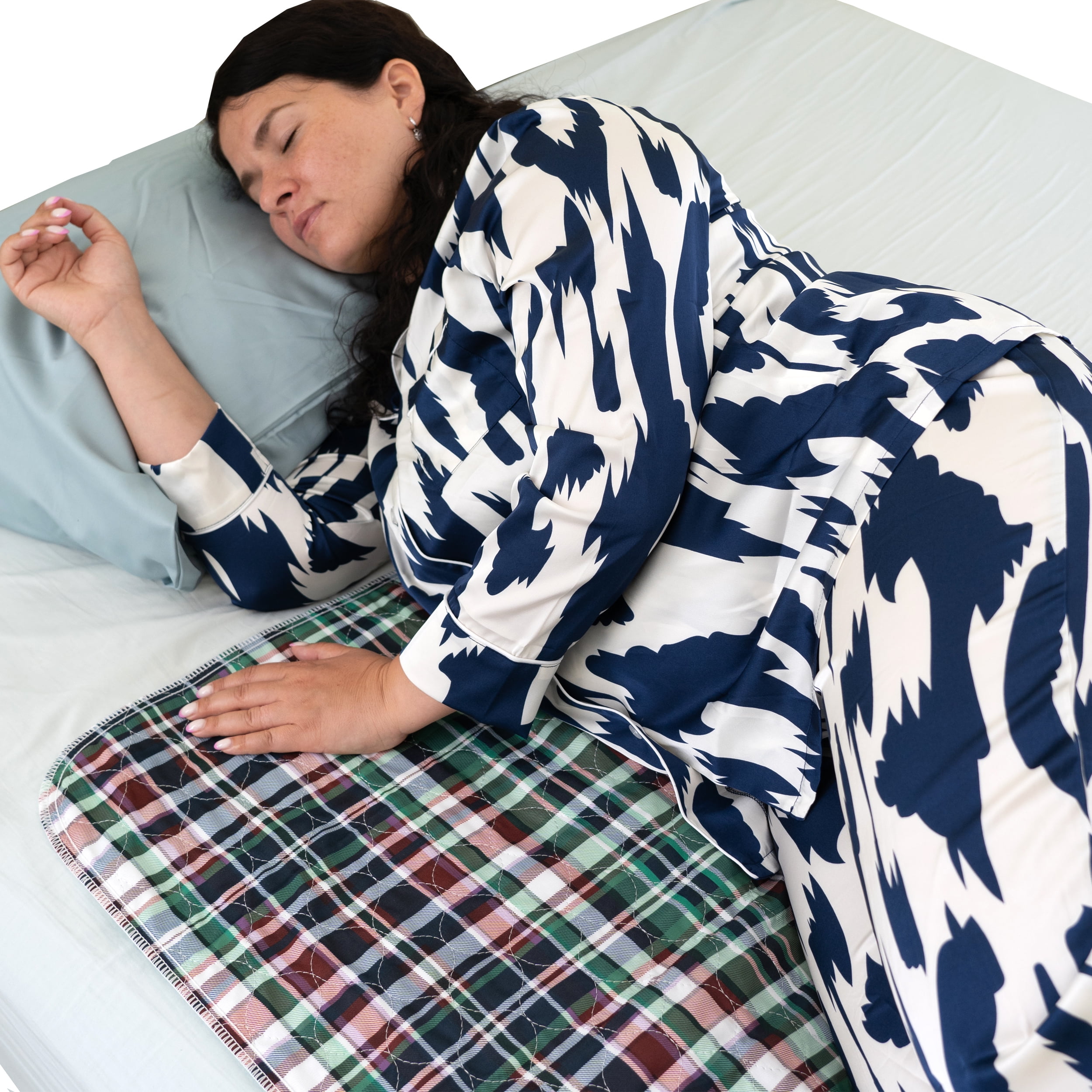 4 Pack - 34x36 Plaid Waterproof Reusable Incontinence Underpads ...