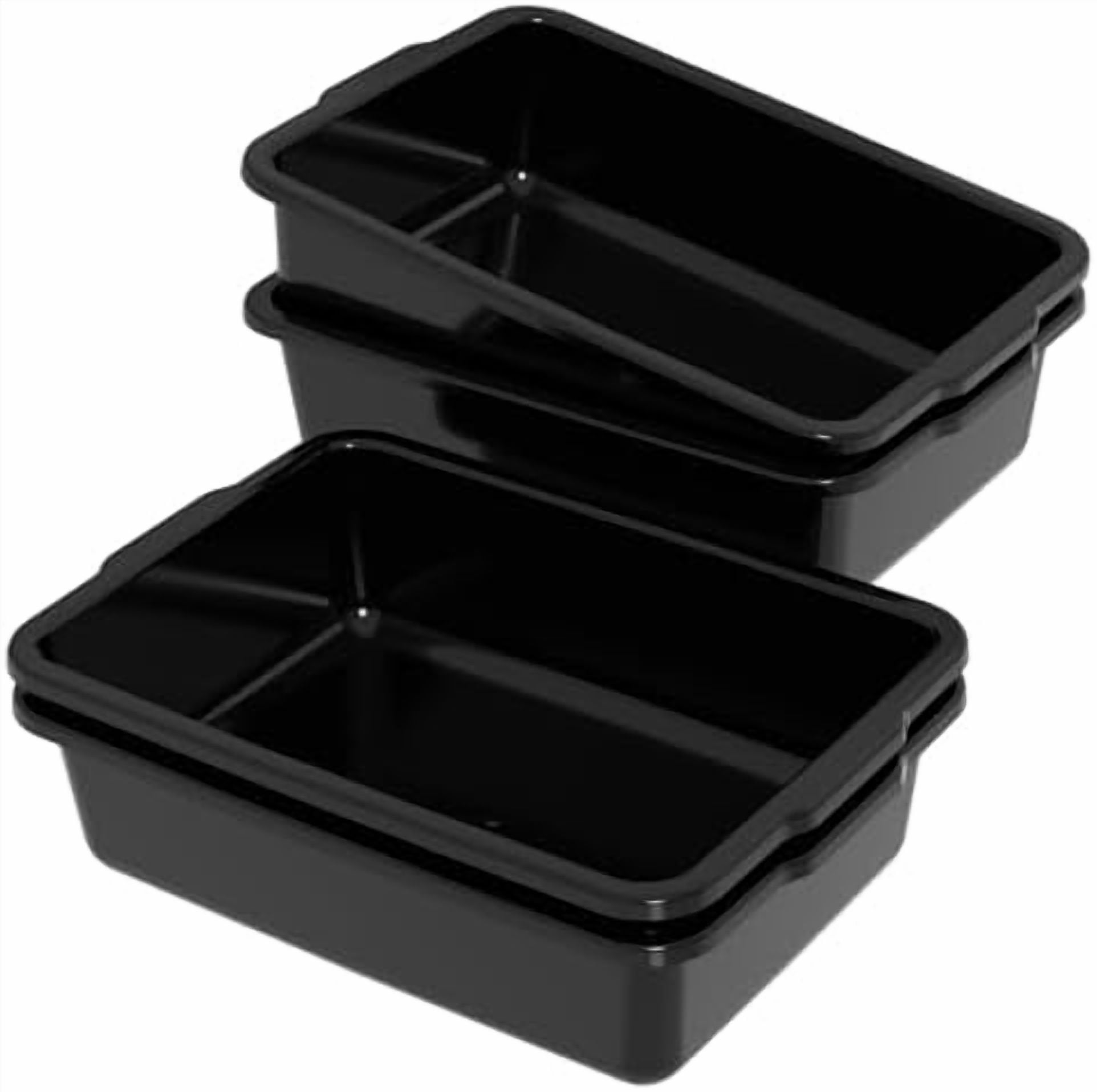 4-Pack 35 L Commercial Food Service Bus Tubs, Large Plastic Commercial ...
