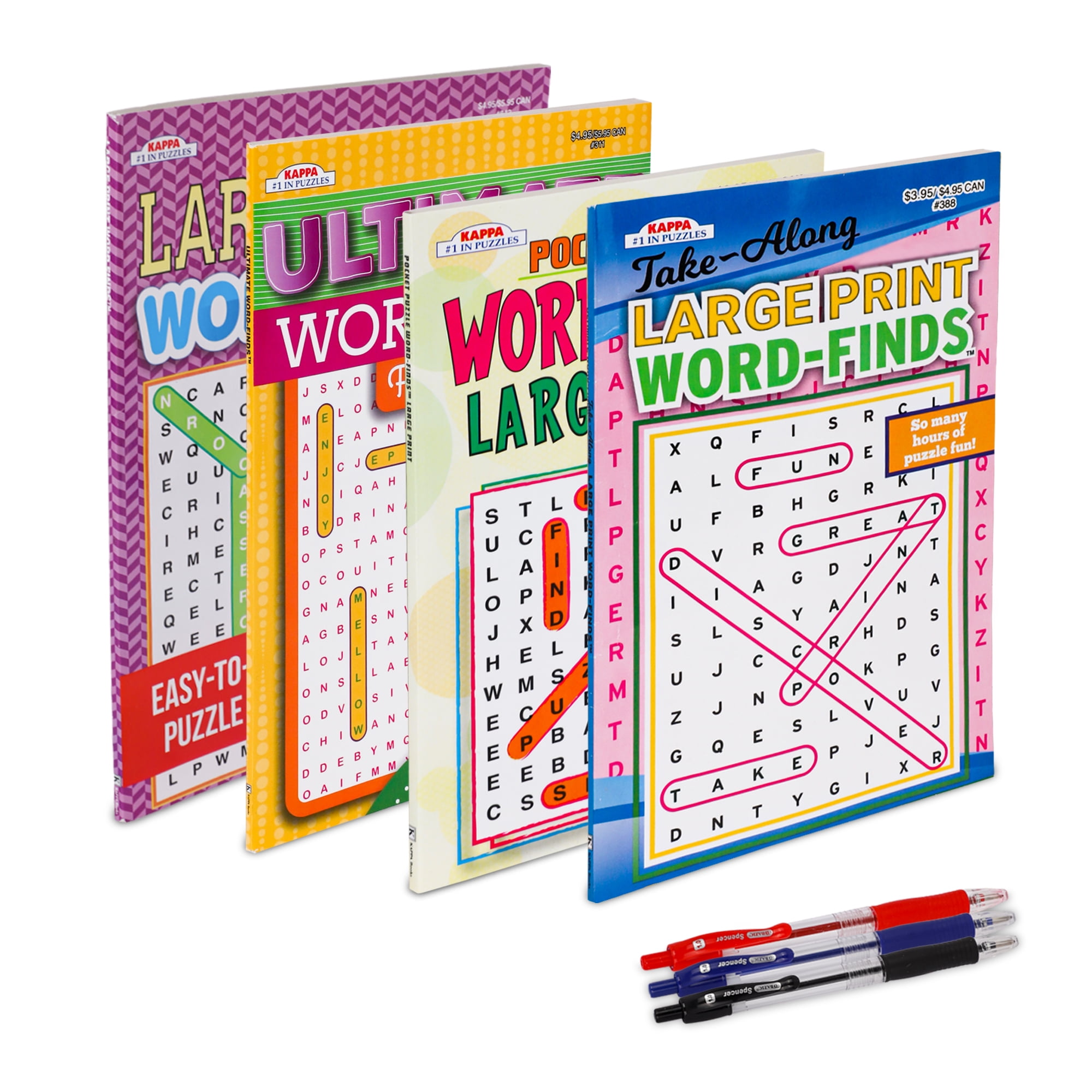 WordSearch Puzzle Books for Adults, Includes Volumes #842 #311 #388 ...