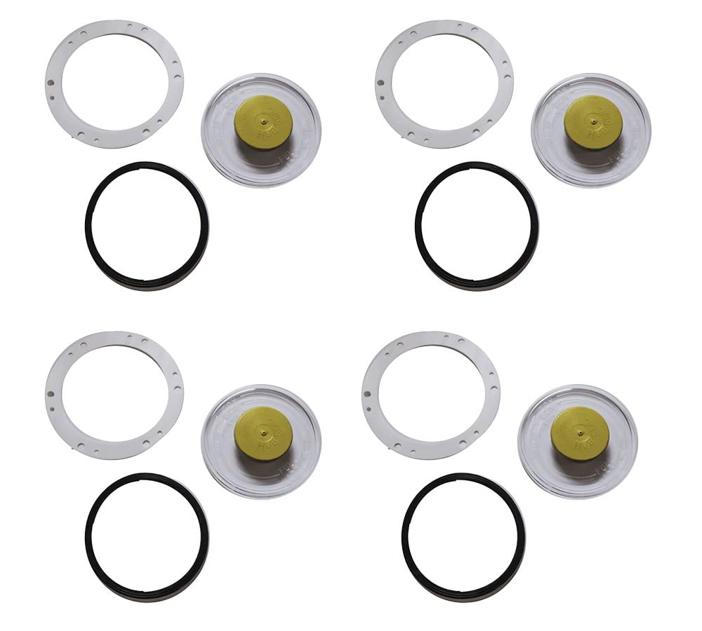 4 - Pack 3595995 Trailer Hub Cap Window Cover Kit for 3434009 Hub Caps ...