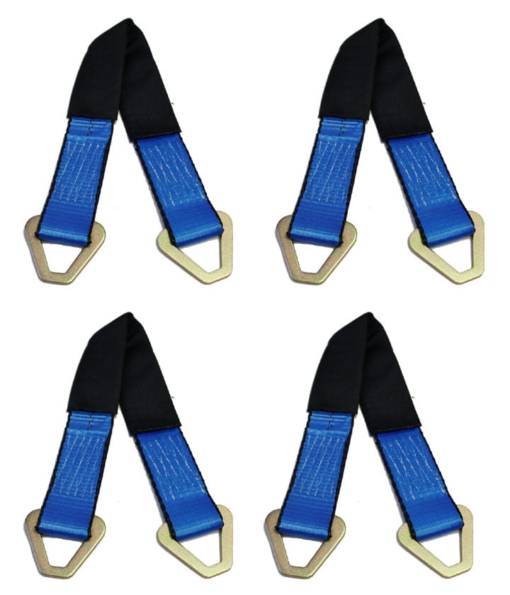 (4 Pack) 36" HD Axle Straps Car Hauler Tow Truck Wrecker Wheel Tie Down ...