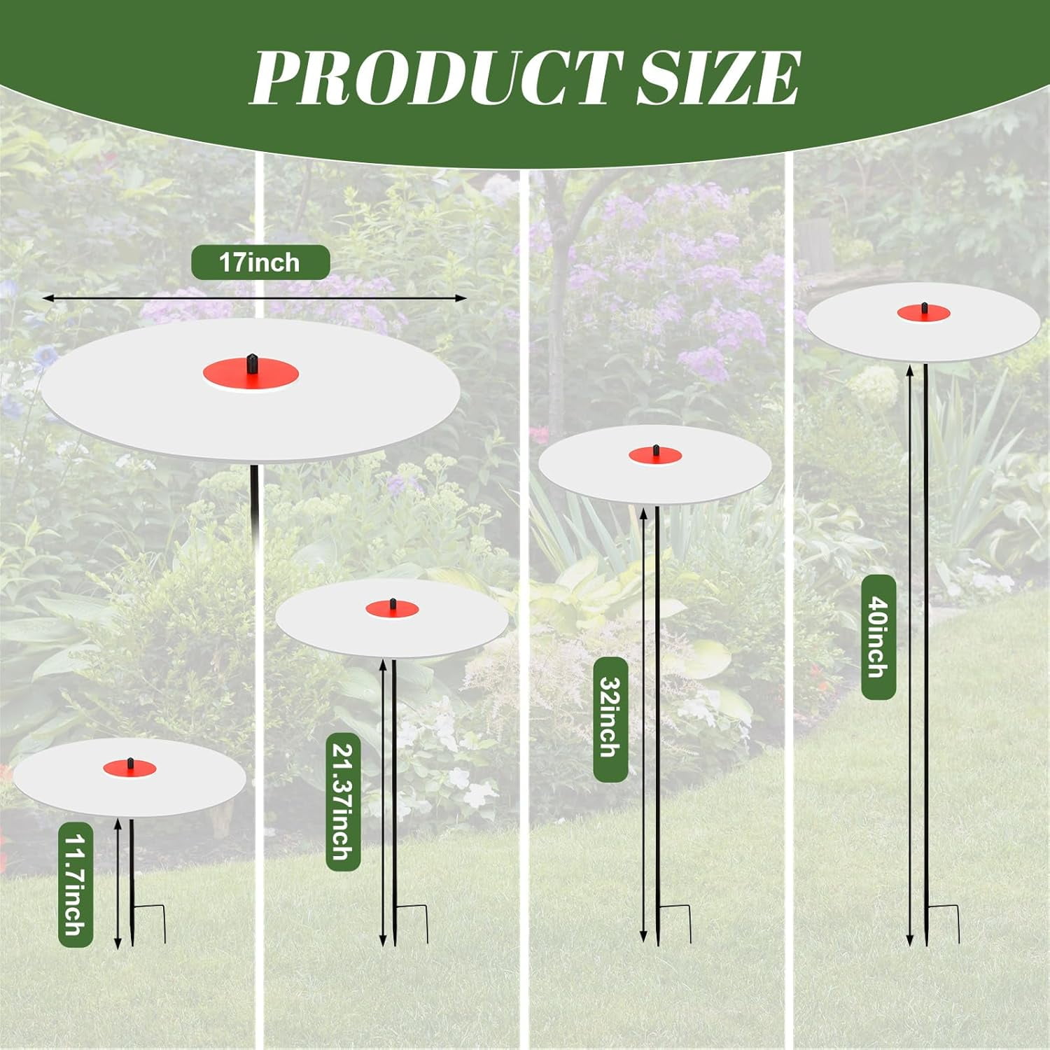 4 Pack 39 Inch Tall Plant Umbrellas for Outdoor Plants - Walmart.com
