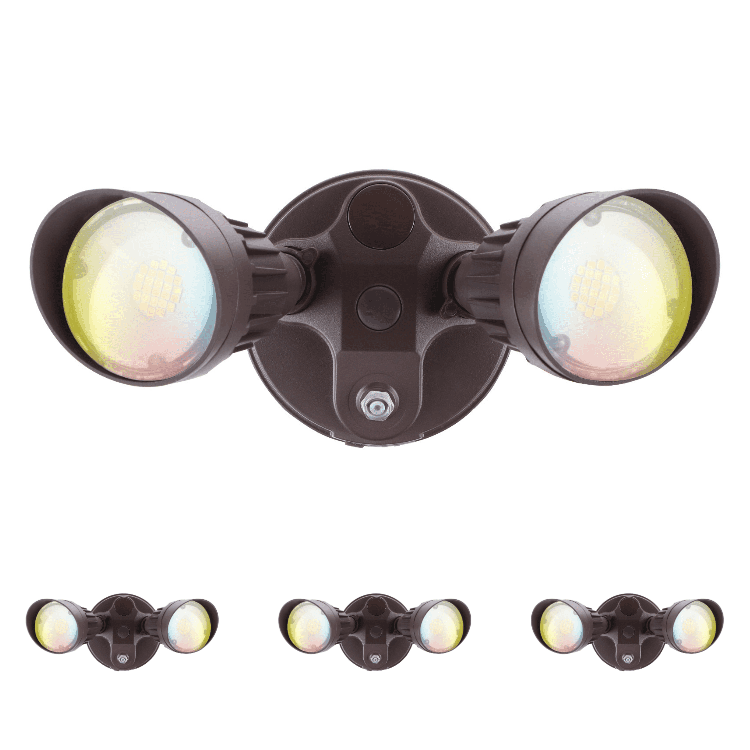 4 Pack 3CCT LED Security Lights Dusk to Dawn, 3000K/4000K/5000K ...