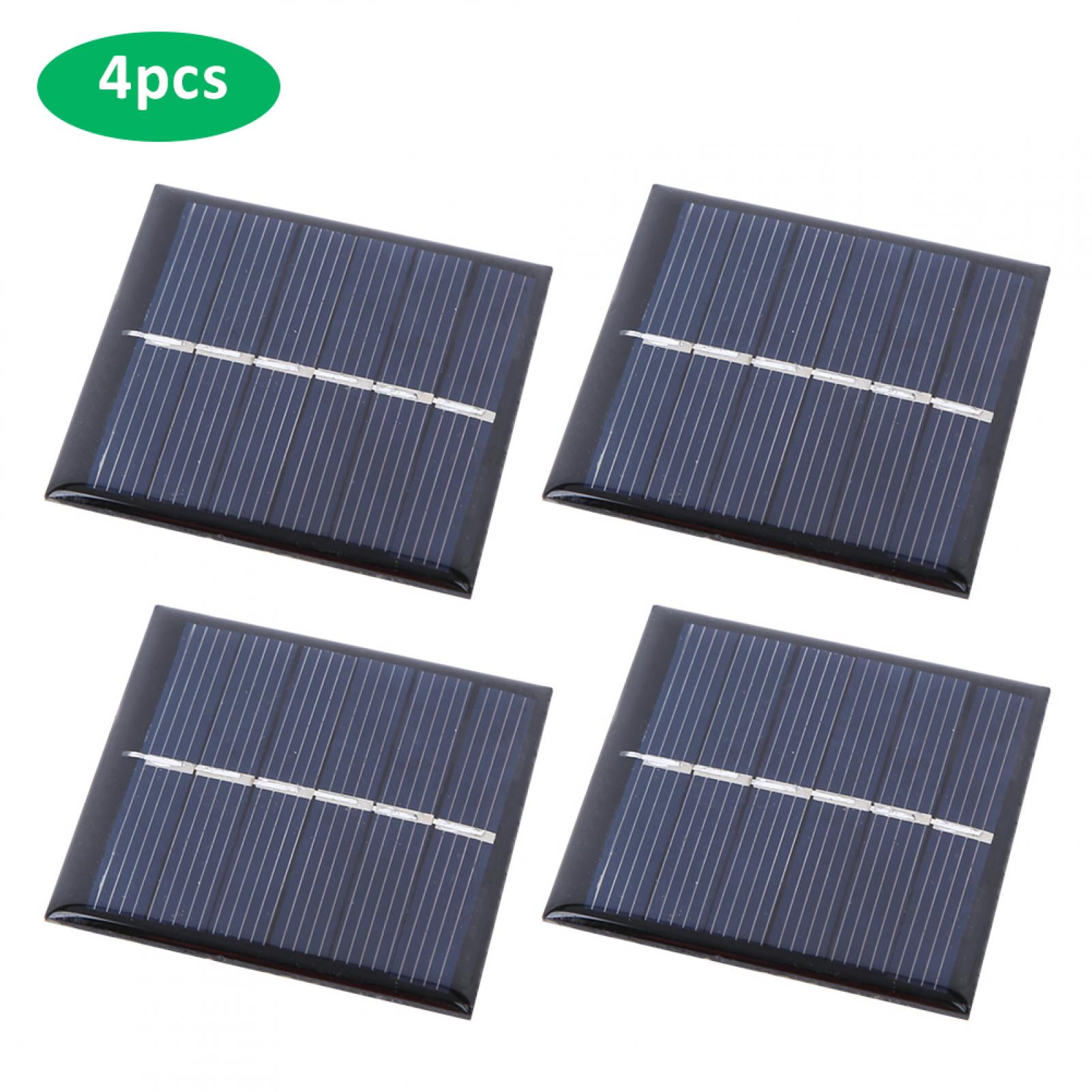 4-Pack 3V 168mA Solar Panels for DIY Outdoor Emergency Charger ...