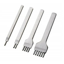 Spencer White Steel 1/2/4/6 Prong Leather Hole Punch Tool Craft Pricking Iron Diamond Lacing ...