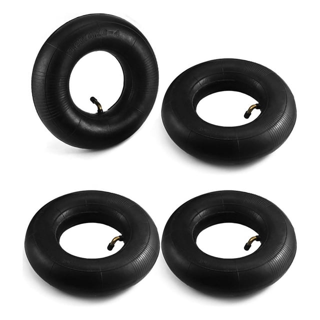 4 Pack 4.10/3.50-4 Wheelbarrow Inner Tube,Replacement Inner Tubes, Bent ...
