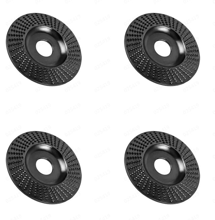 4 Pack 4-15/16" Angle Grinder Wood Grinding Disc, Flat Face Tungsten ...