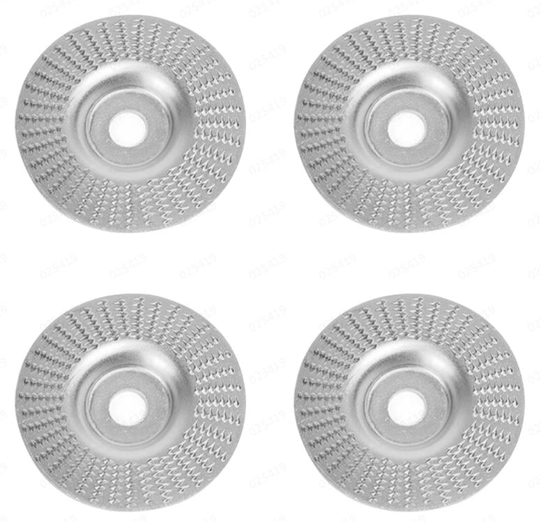 4 Pack 4-15/16" Angle Grinder Wood Grinding Disc, Flat Face Tungsten ...