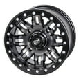 (4 Pack) 4/156 Tusk Teton Beadlock Wheel 15x7 5.0 + 2.0 Gun Metal/Black ...