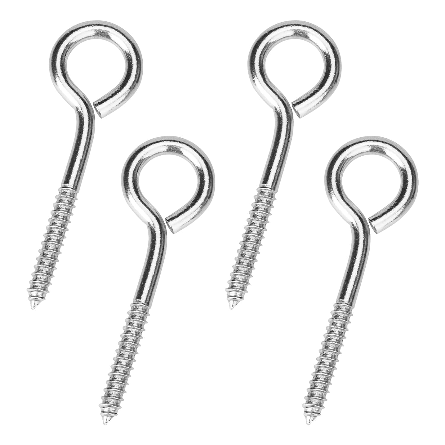 4 Pack 4.5 Inches Heavy Duty 304 Stainless Steel Eye Screws, Rust ...