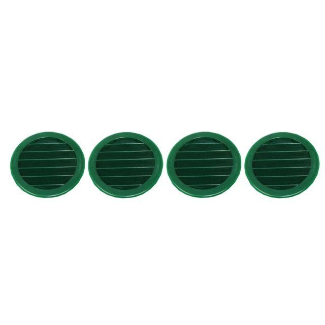 (4 Pack ) 4" Green Round Plastic Louver Soffit Air Vent - Walmart.com
