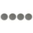 (4 Pack ) 4" Grey Round Plastic Louver Soffit Air Vent - Walmart.com