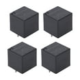 4-Pack 4-Pin Automotive Relay, Normal Open with Silver Contacts, 12V DC ...