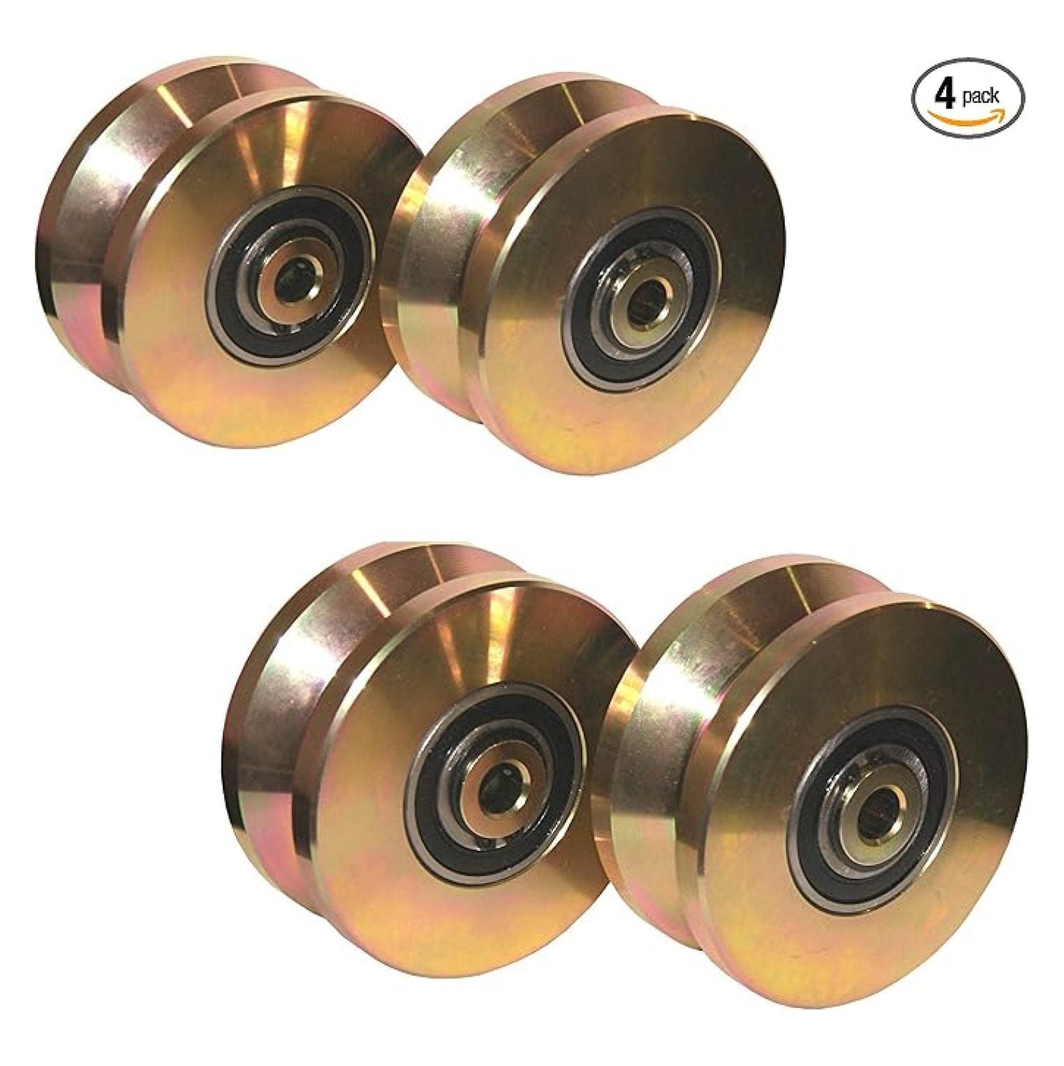 4 Pack-4" V Wheel Double Bearing Sliding Gate 3000 Lbs Slide+Screw ...