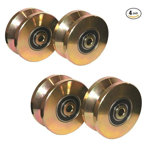 4 Pack-4" V Wheel Double Bearing Sliding Gate 3000 Lbs Slide+Screw ...