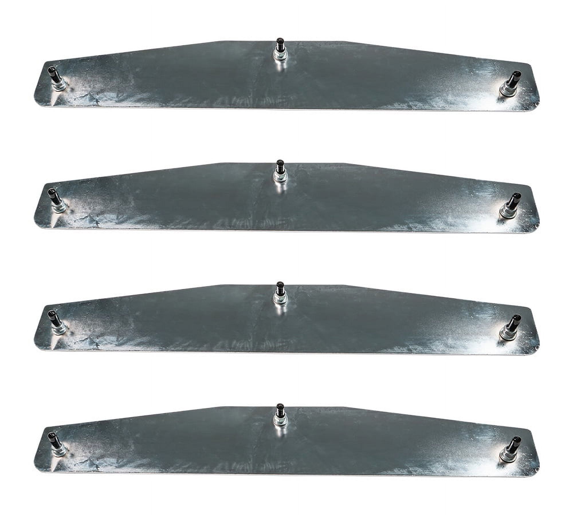 4 Pack 4" x 24" Universal Chrome Mud Flap Weights for Semi Trucks ...