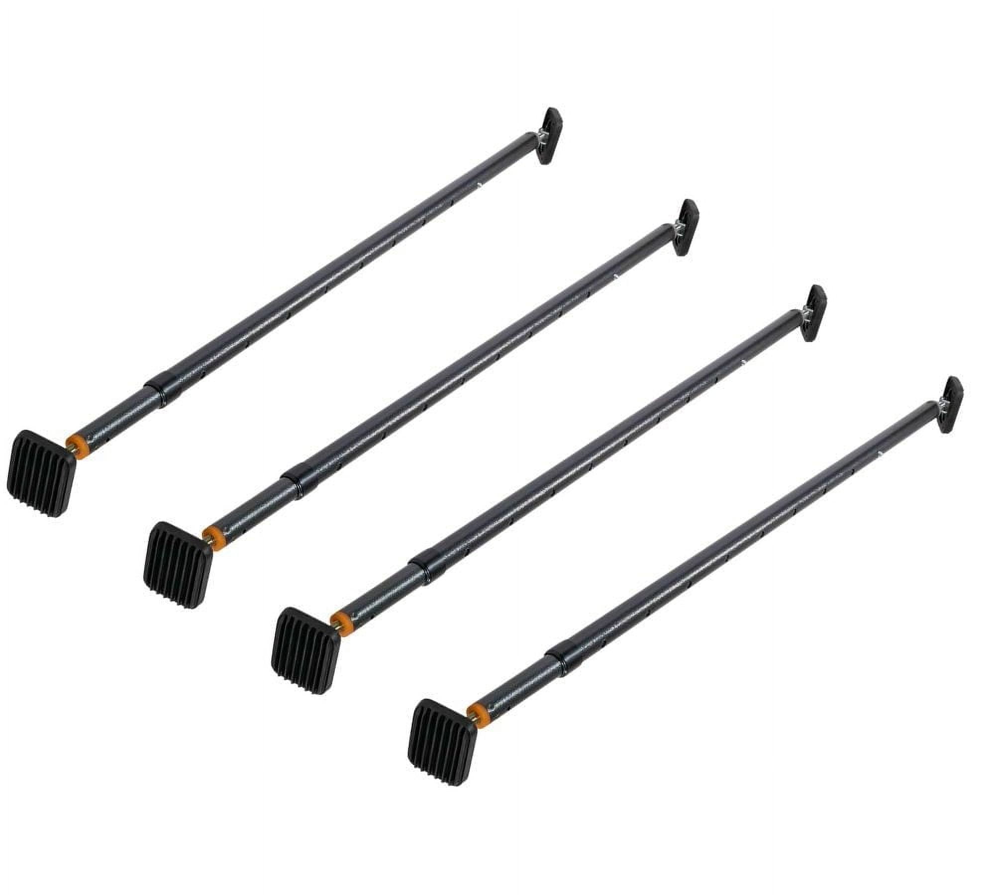 4 Pack 40"-70" Heavy Duty Steel Telescopic Adjustable Load Lock Bar for ...