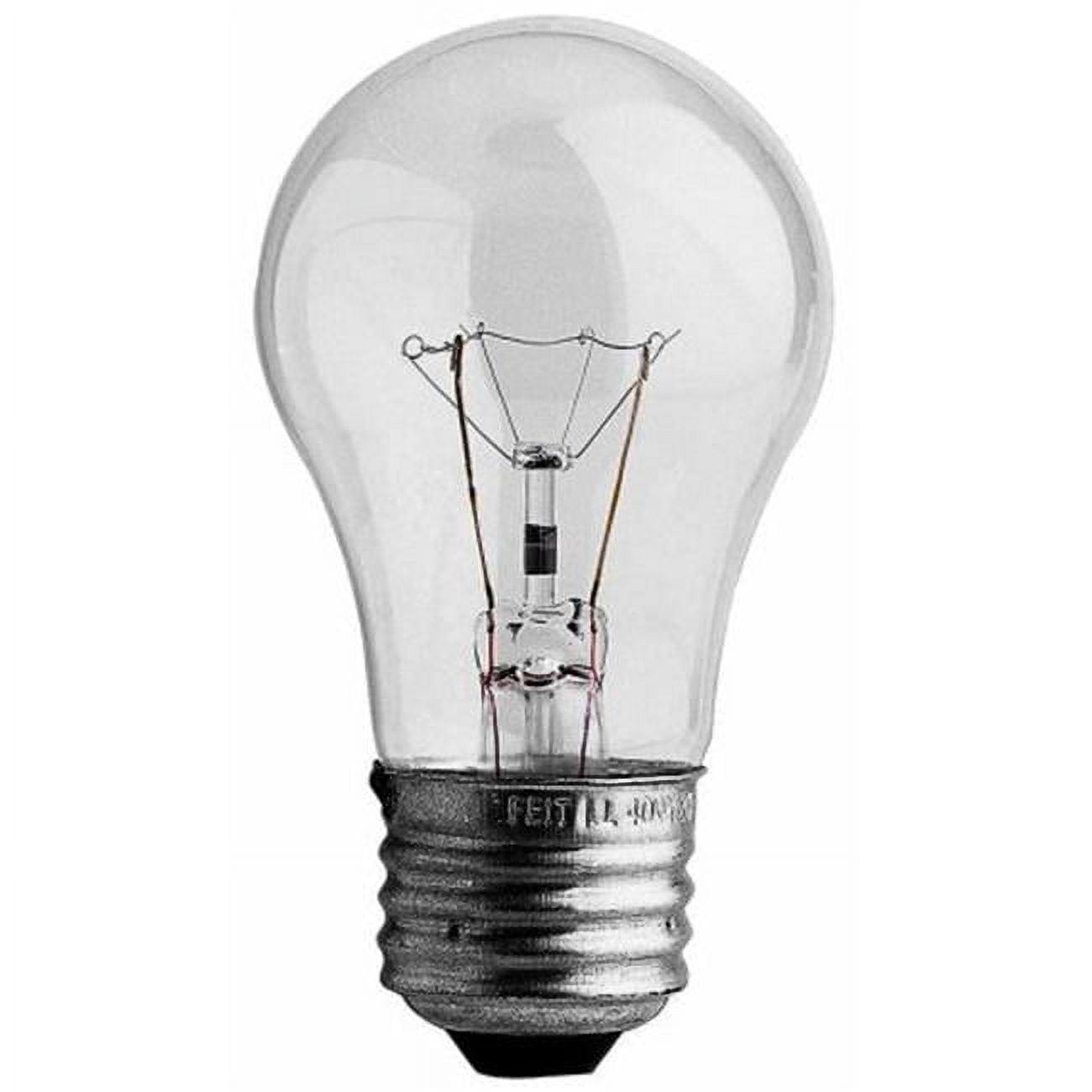 4 Pack 40 Watt Clear A15 Appliance & Fan Light Bulb 40A15-CL-130 ...