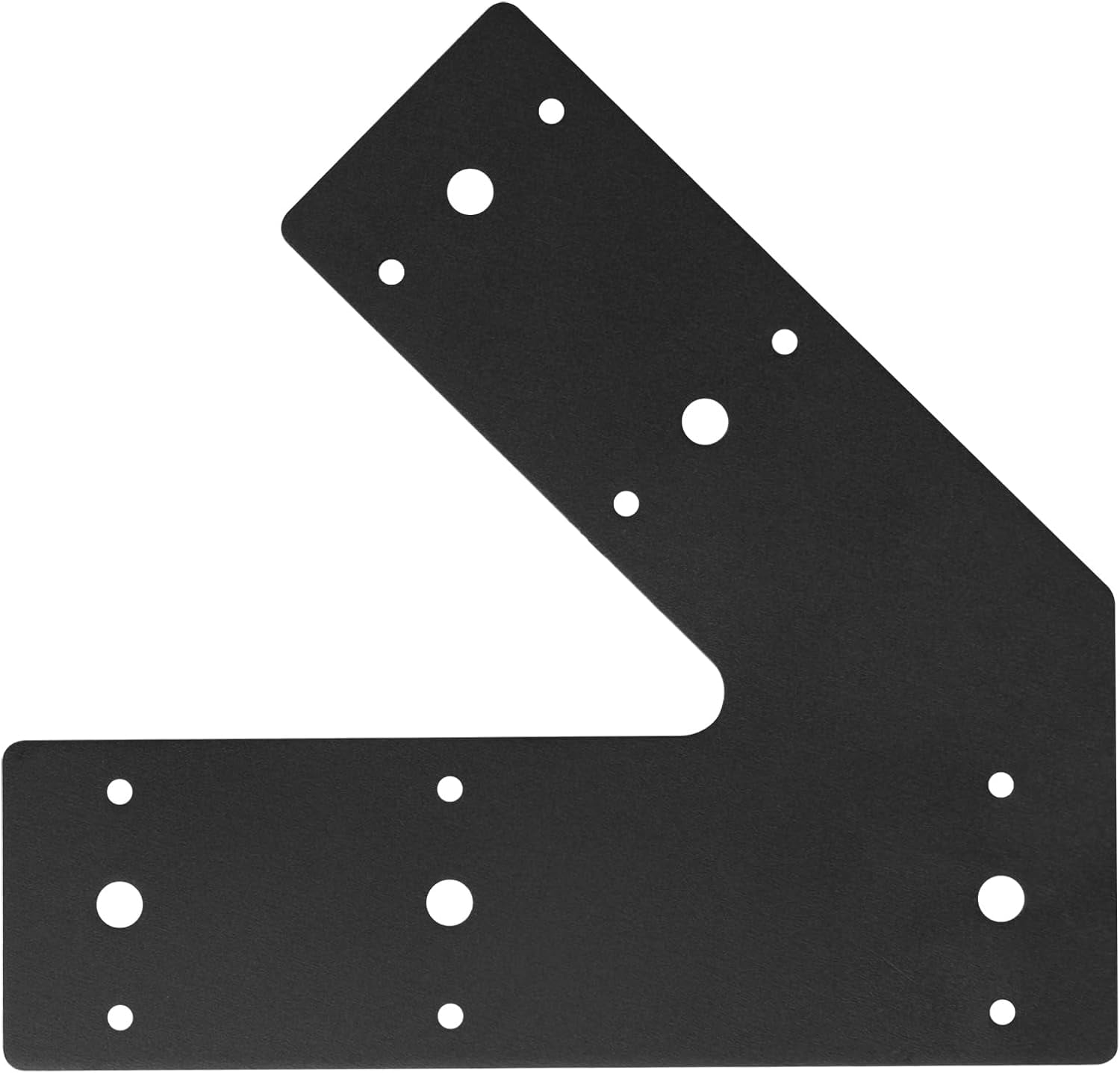 The 4 Pack 45 Degree Angled Flat Bracket for 4x4 Post or Beam, 11 Gauge ...