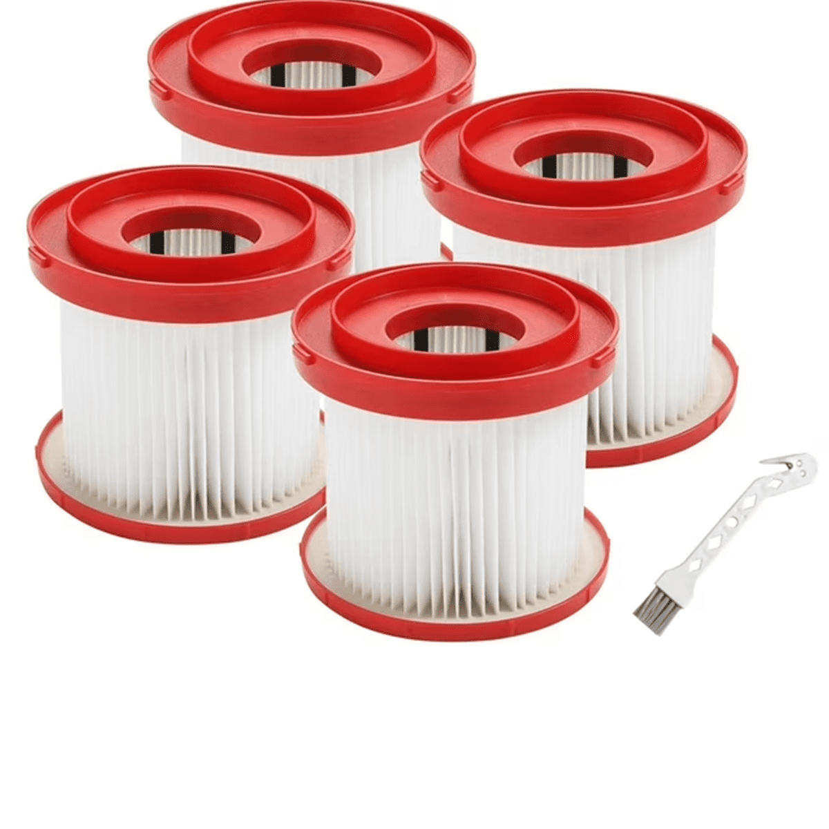 4 Pack 49-90-1900 Vacuum Filter for Mil-waukee, Compatible with Mil ...