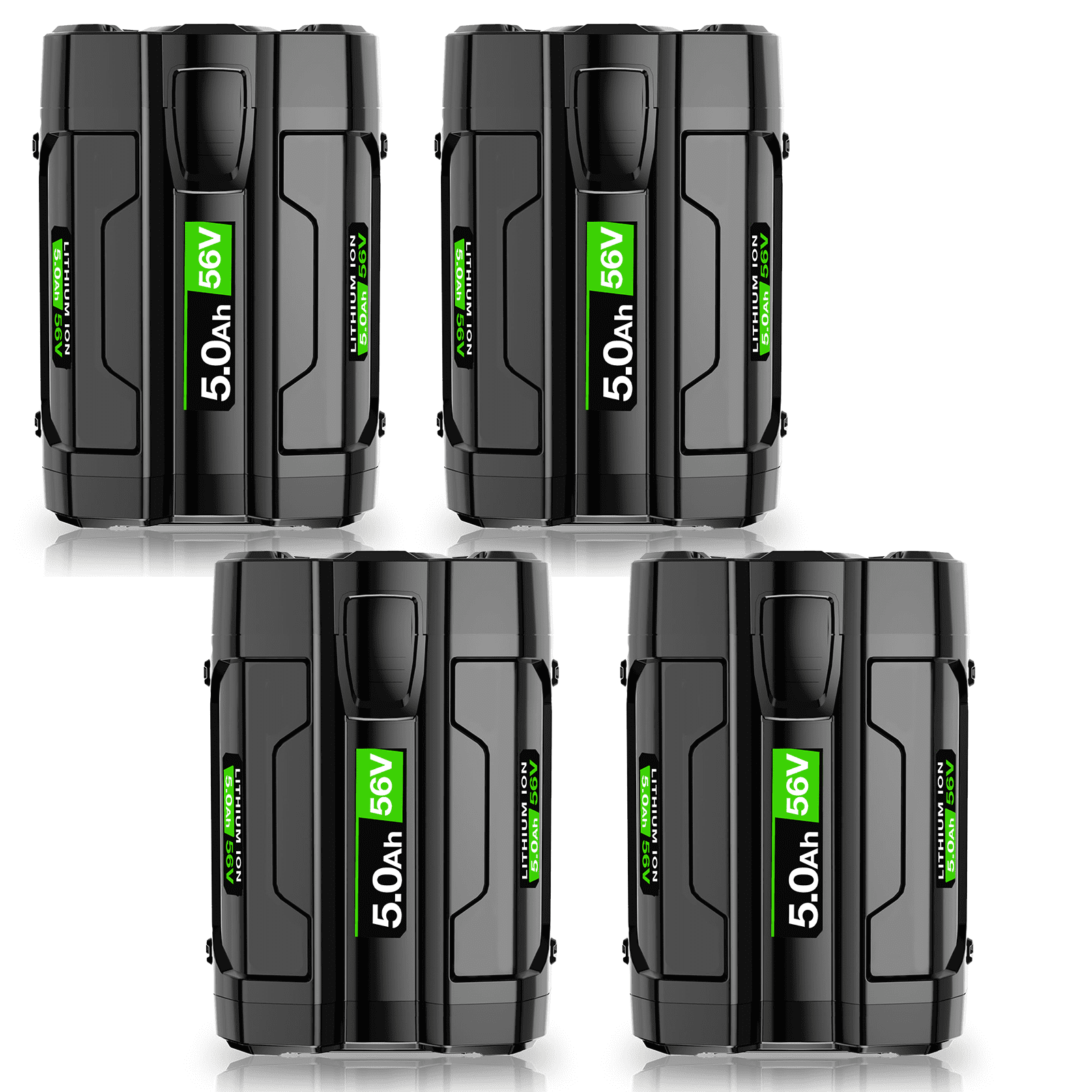 4 Pack 5.0Ah 56V Replacement for Ego 56v Battery Compatible with Ego ...