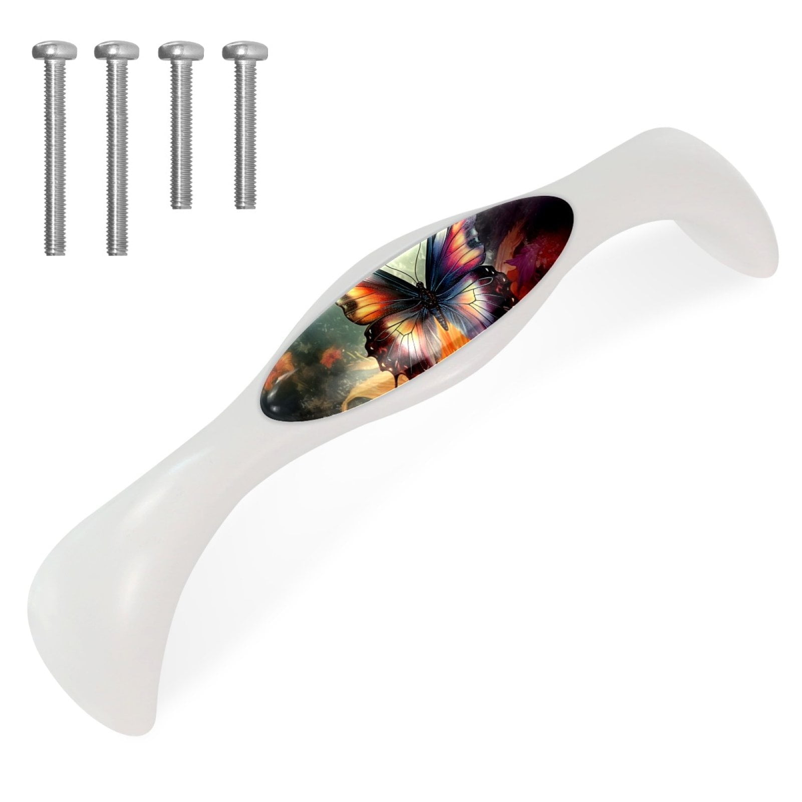 HemaKayy 4 Pack 5.6" Decorative Cabinet Pulls - Stylish ABS Glass ...