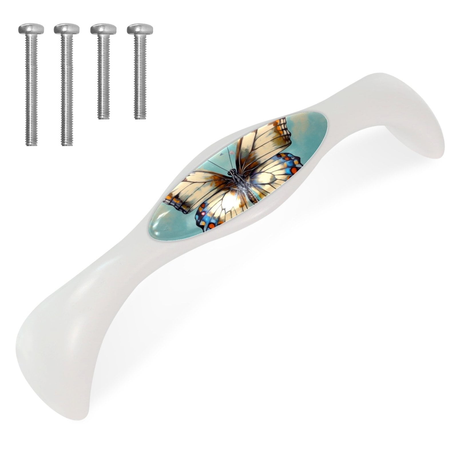HemaKayy 4 Pack 5.6" Decorative Cabinet Pulls - Stylish ABS Glass ...