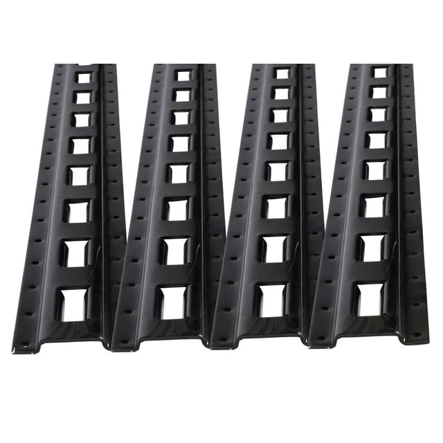 (4 Pack) 5' Black Powder Coated Vertical E-Track, Steel for Cargo on ...