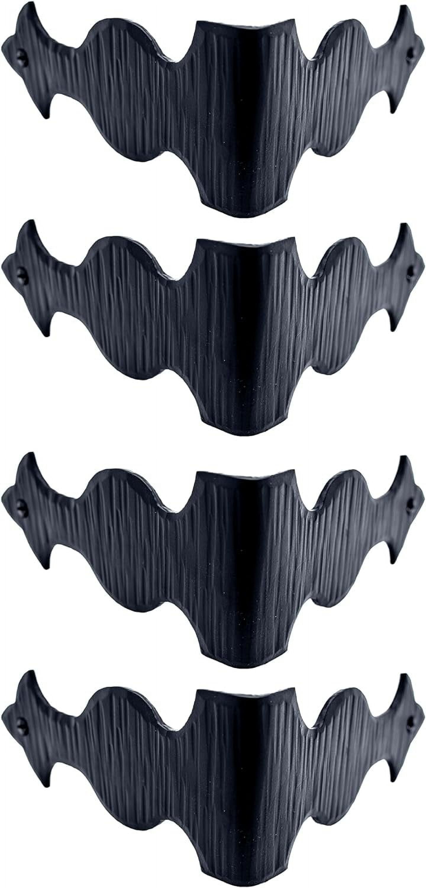 4 Pack - 5 Inch Metal Corner Bracket for Furniture - Black - Handmade ...