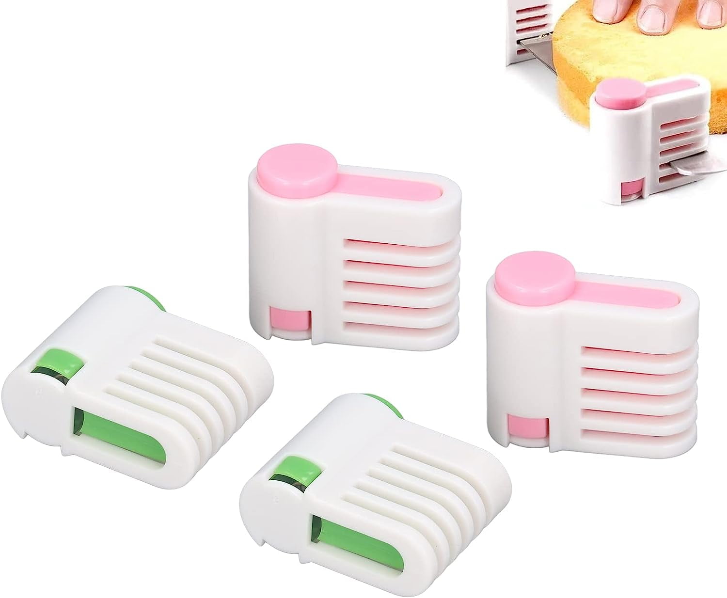 4 Pack 5 Layers DIY Cake Bread Cutter Leveler Bread Toast Slicer ...