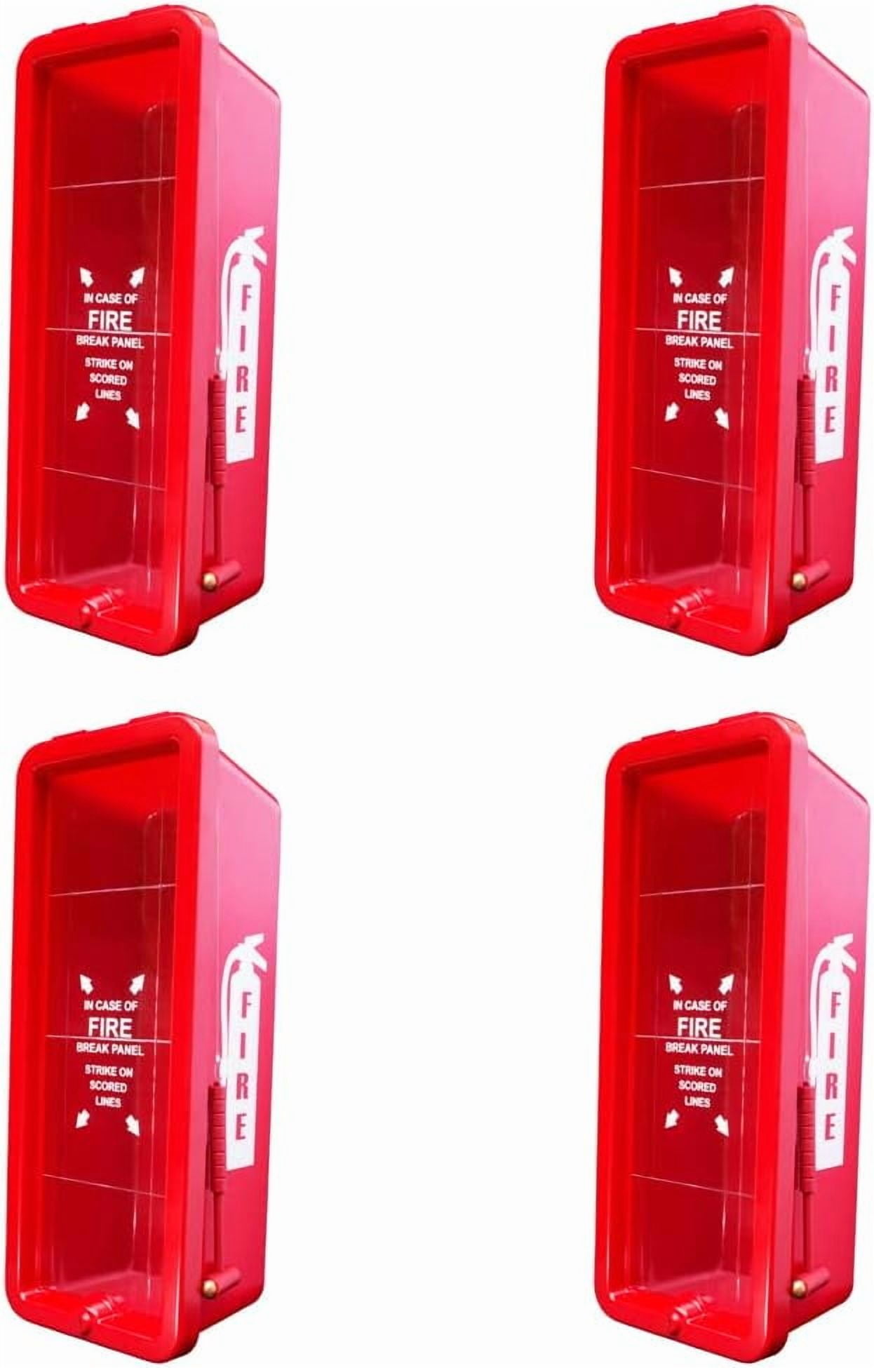 (4 Pack) 5 Lb Heavy Duty Plastic ABC Fire Extinguisher Indoor Outdoor ...