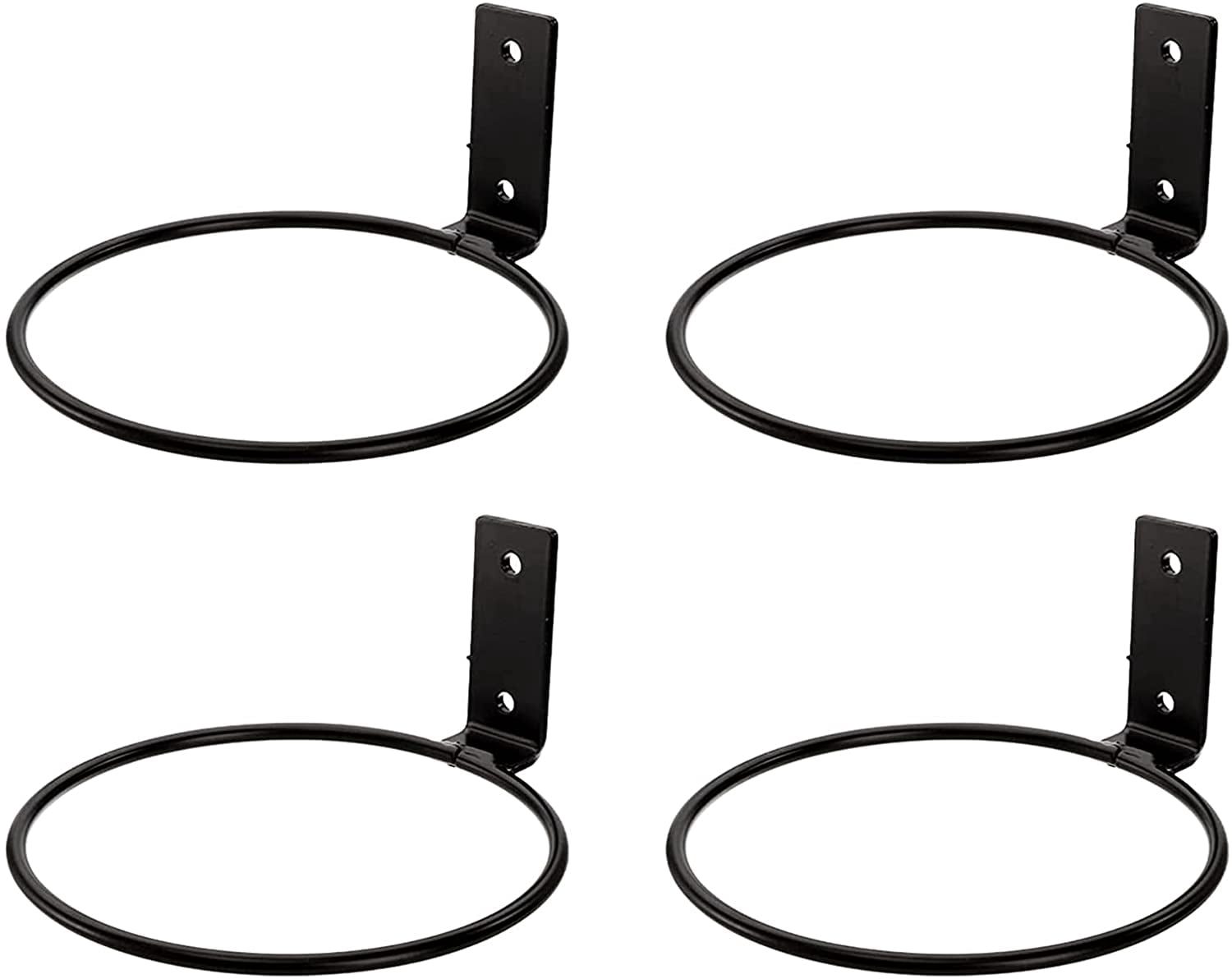 4 Pack 5 inch Flower Pot Holder Ring Wall Mounted Flower Pot Holder ...