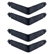 2 Pack 11 inch Decorative Corner Brackets Black T Bracket Decorative ...