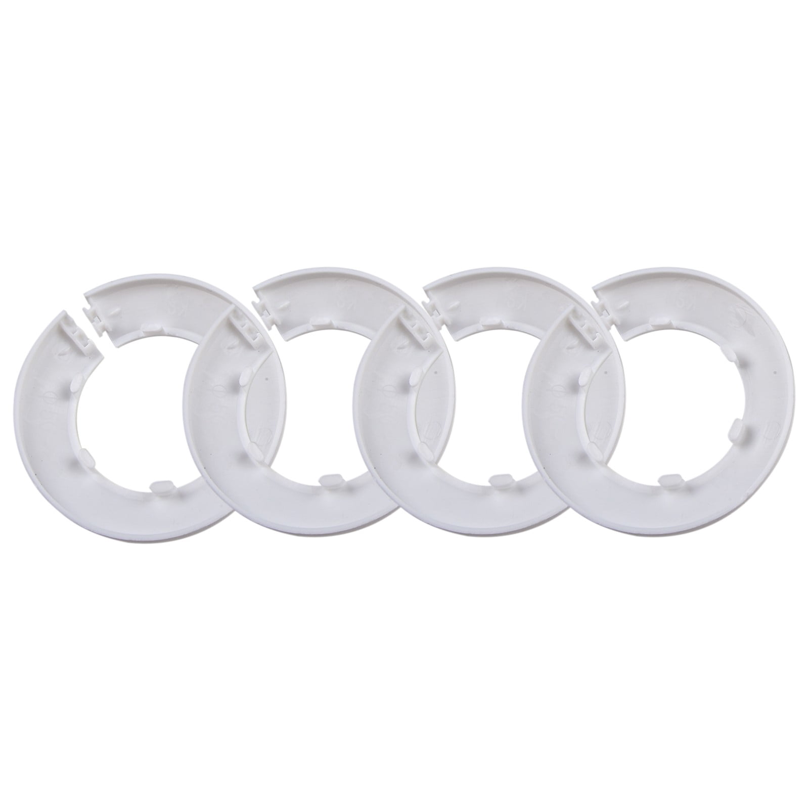 4 Pack 50mm Pipe Cover for Water Pipe Decoration, Black PP Plastic ...