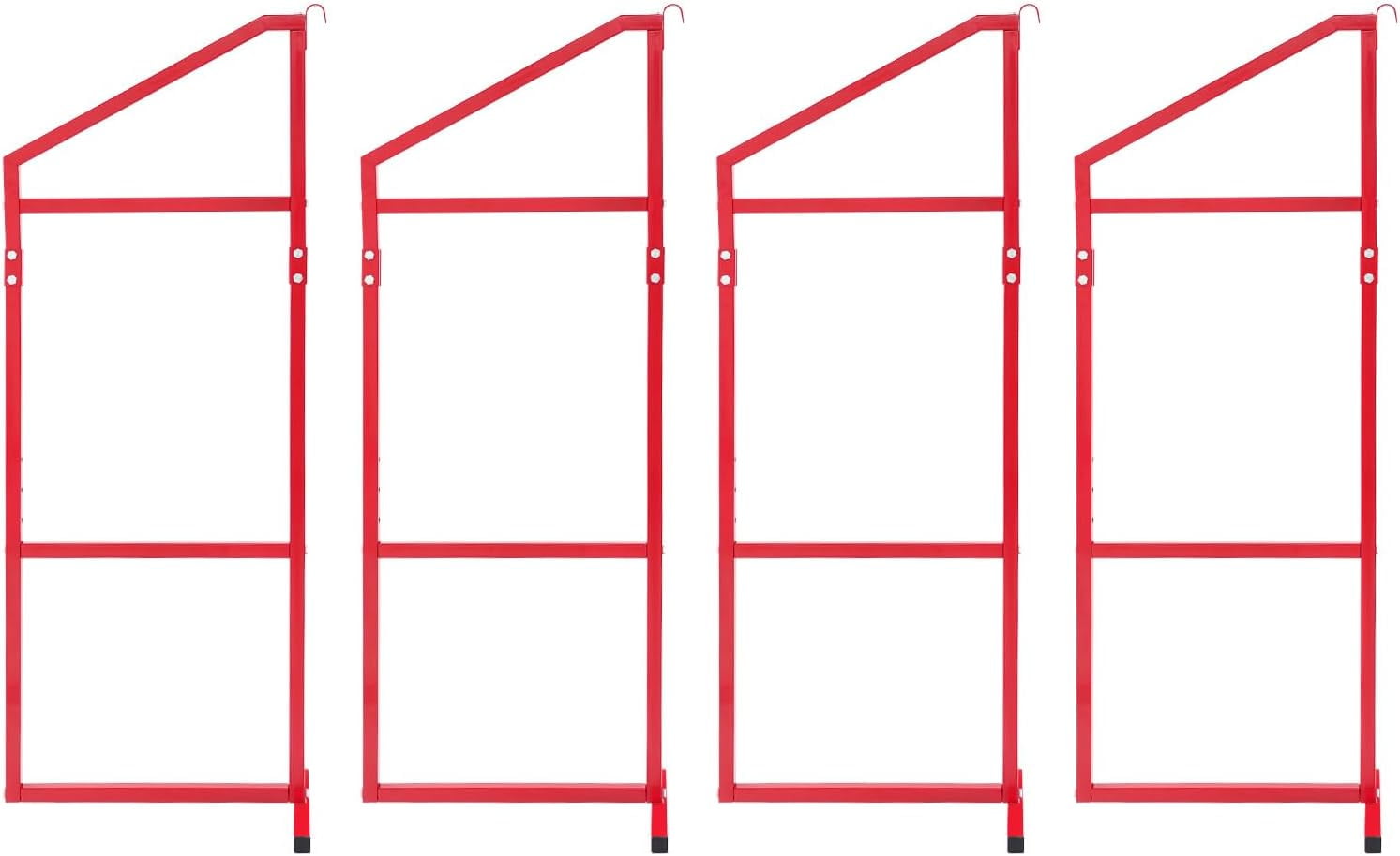 4 Pack 52" x 19" Shipping Container Shelving Bracket, 3 Tier Shipping ...