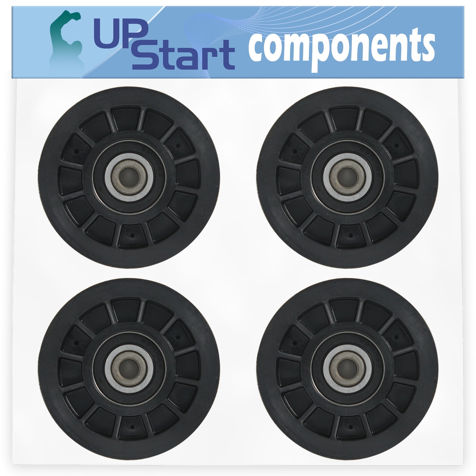 4-Pack 532194327 Flat Idler Pulley Replacement for Craftsman 917253241 ...