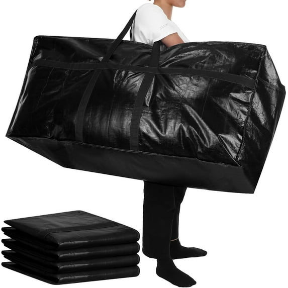 4 Pack 57 Gallon Extra Large Storage Bags XXL Moving Bags with Zipper ...