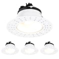 4 Pack 5CCT Round Adjustable Trimless 3-Inch LED Gimbal Recessed Light ...