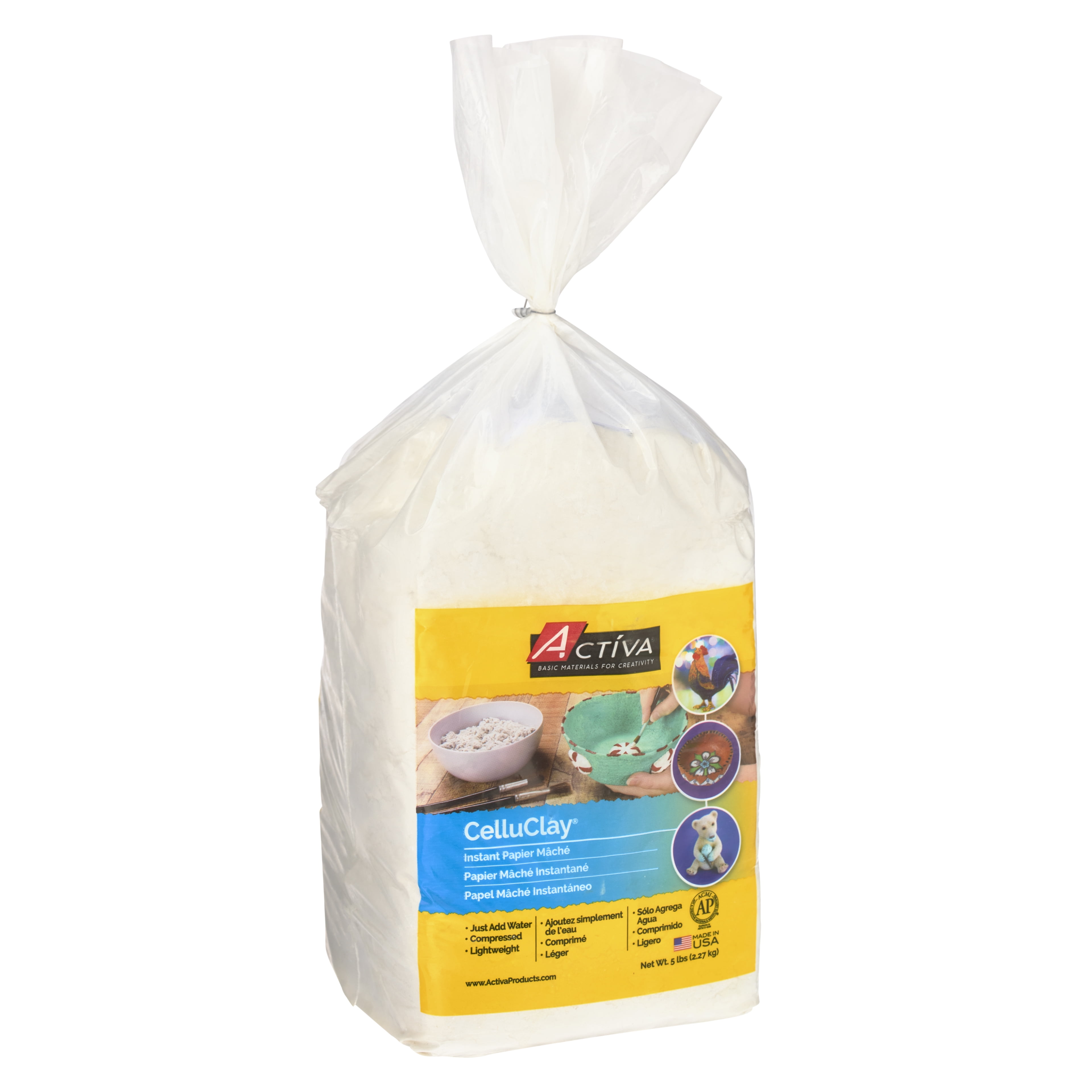 4 Pack: 5lb. Activa® CelluClay® Instant Papier Mâché - Walmart.com