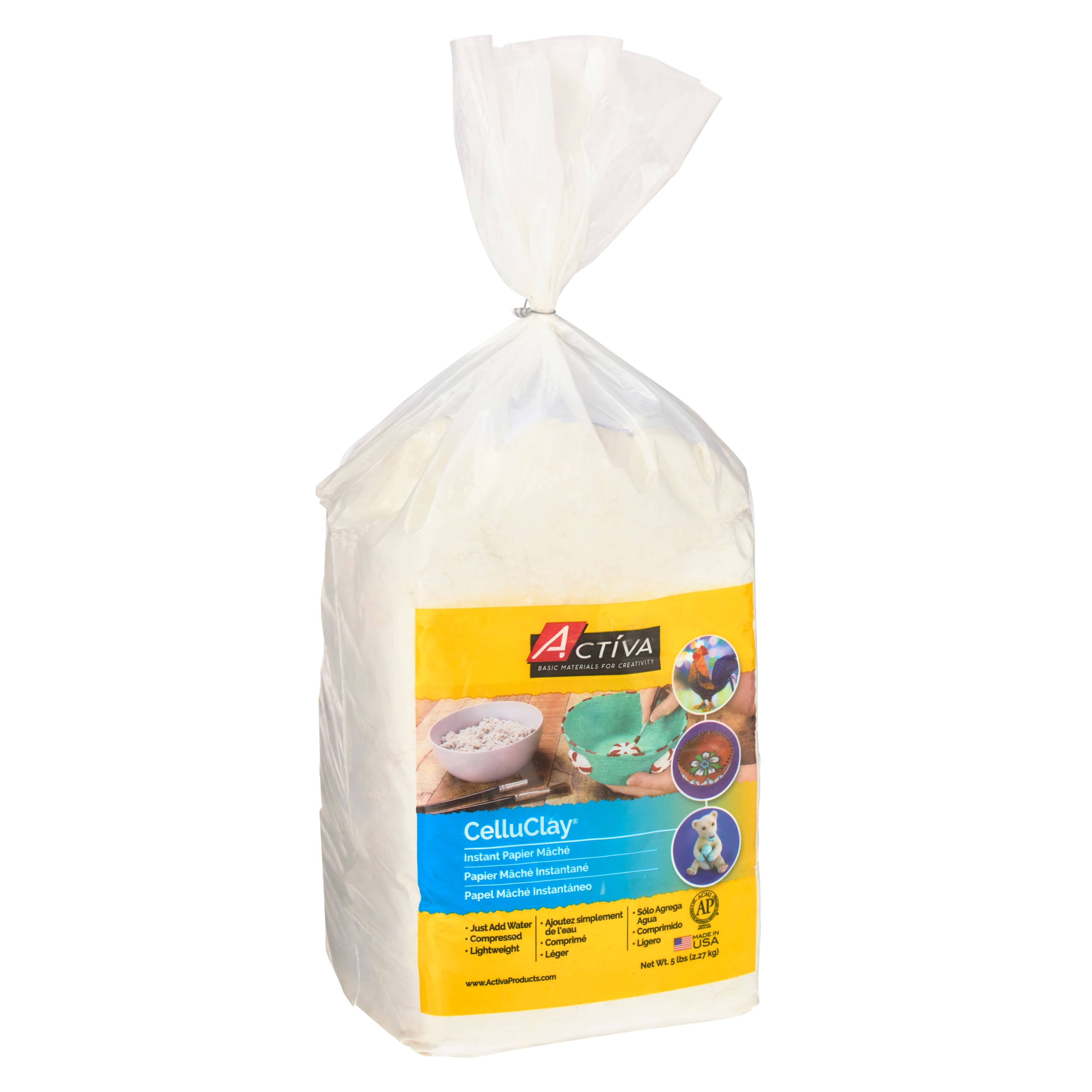 4 Pack: 5lb. Activa® CelluClay® Instant Papier Mâché - Walmart.com