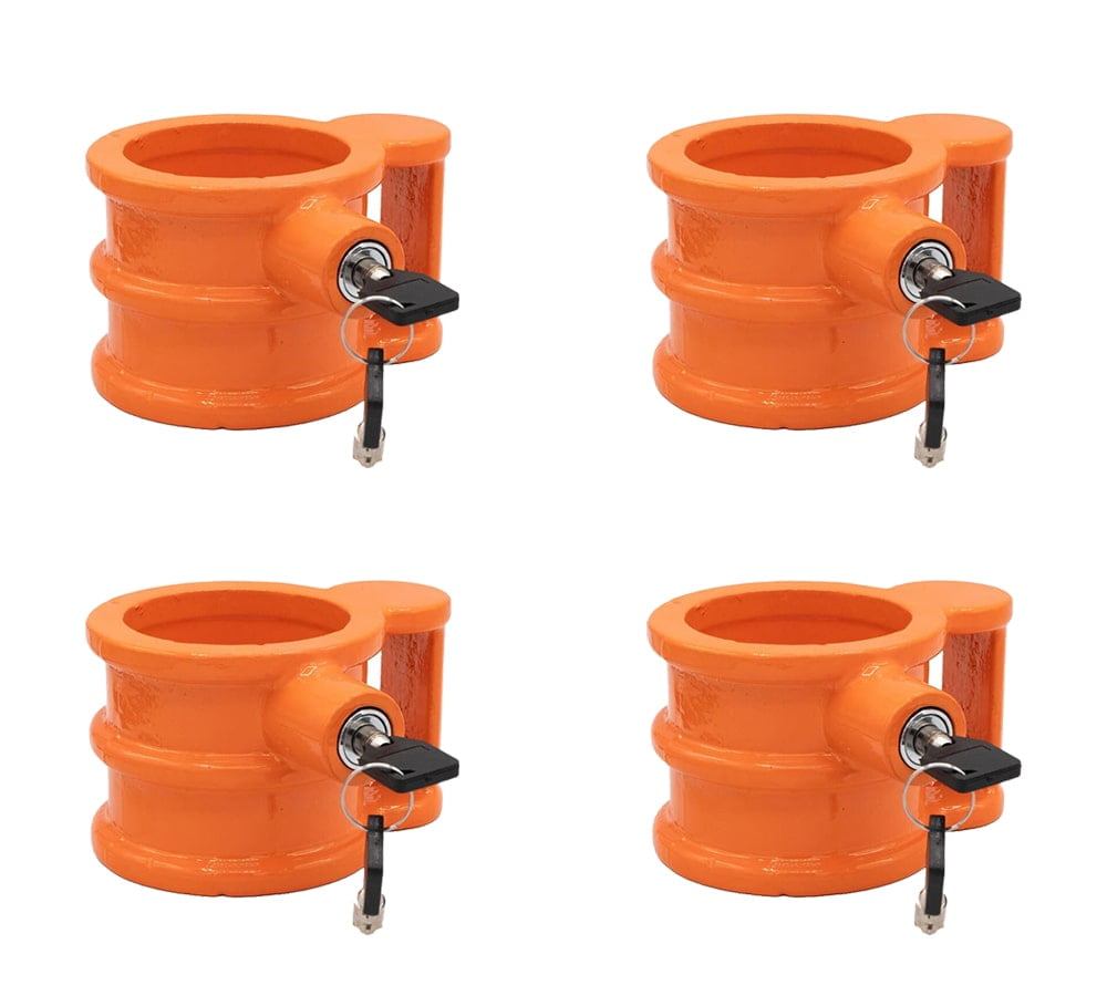 (4 Pack) 5th Wheel King Pin Lock Heavy Duty Powder Coated Cast Iron ...