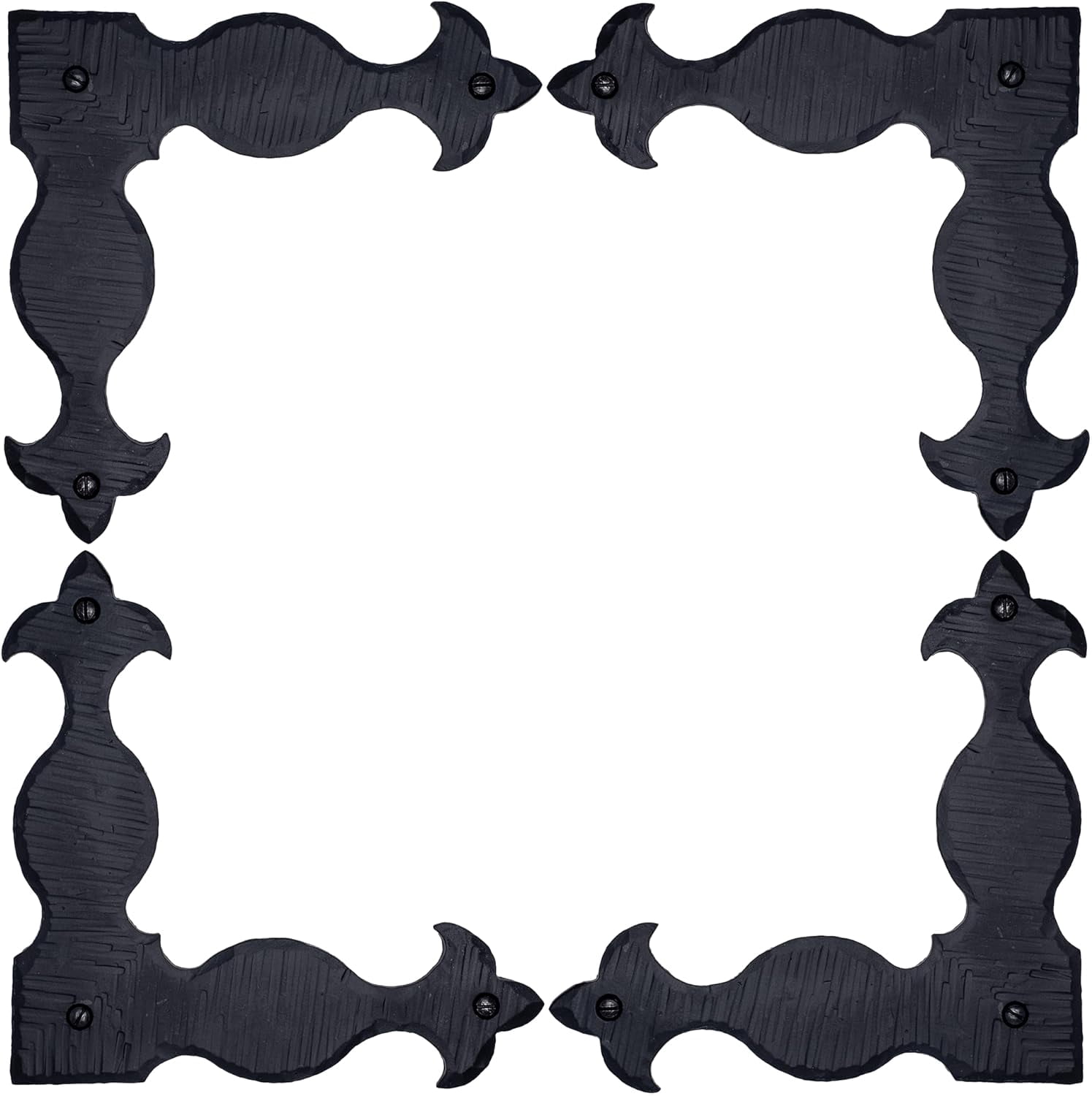 4 Pack 6.75 Inch Metal L Bracket for Furniture - Black - Handmade ...