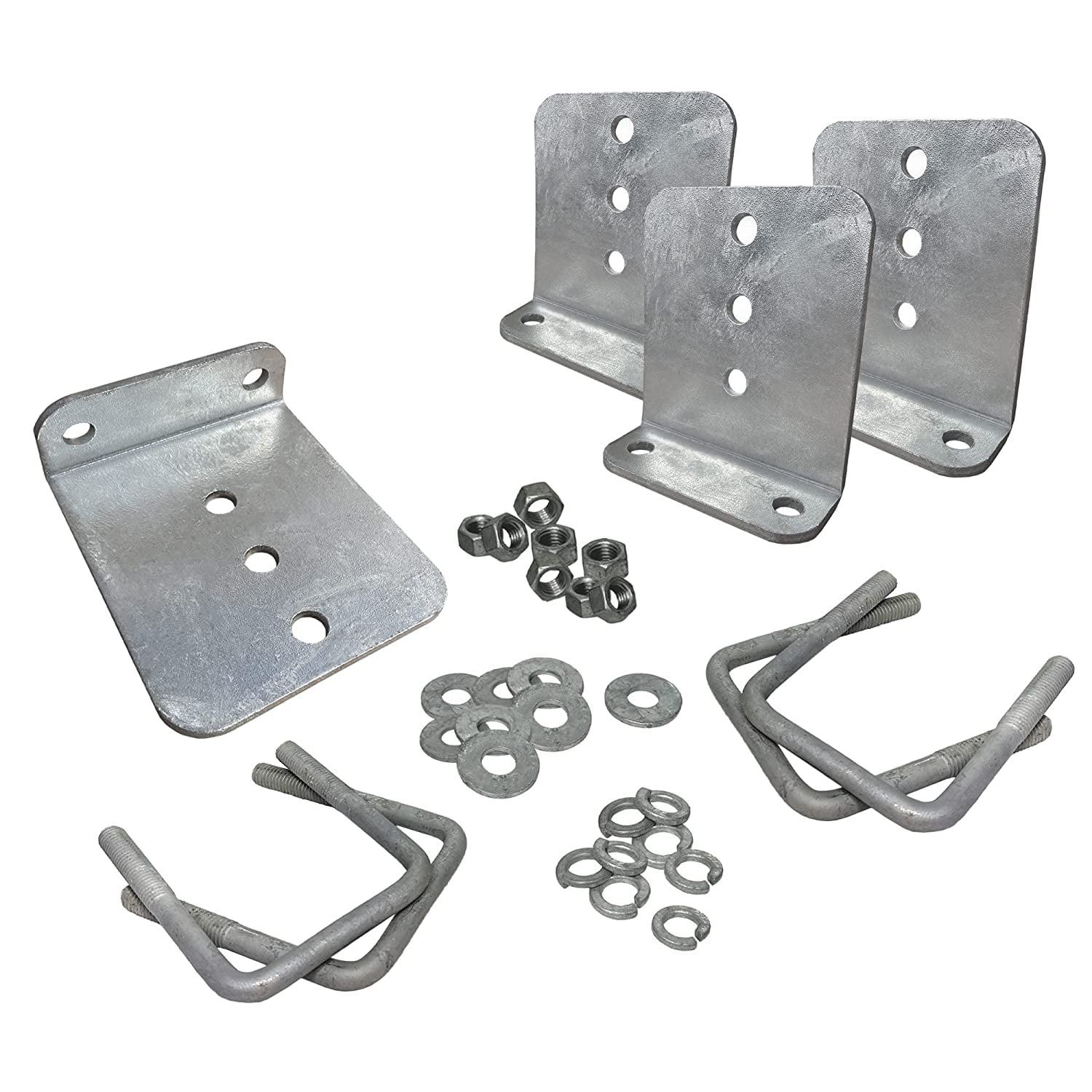 4 Pack - 6" Galvanized L-Type Bunk Bracket Kit for Boat Trailer, fits ...